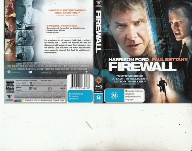 FIREWALL-2006-HARRISON FORD-[BLU-RAY]-MOVIE-DVD $19.95 - PicClick AU