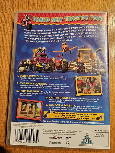 TRACTOR TOM HIDE & Seek Dvd Kids 5 Episodes £9.49 - PicClick UK