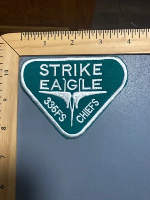 Patch Us Air Force Usaf F 15e Strike Eagle 335th Fs Chiefs Eur 6 96