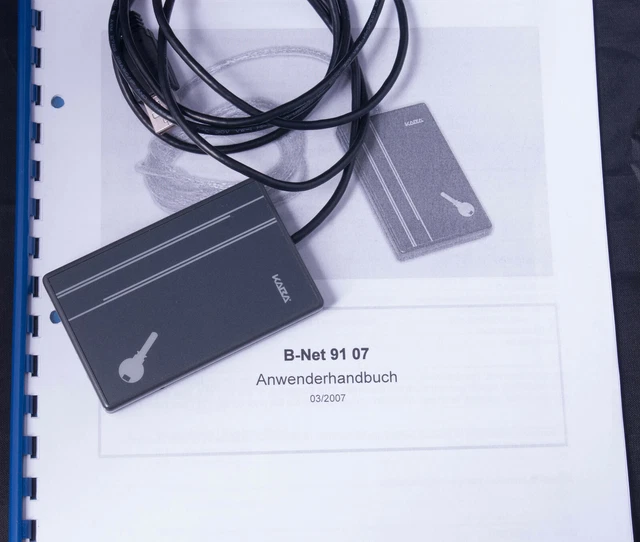 KABA B-NET 91 07 USB Legic Kartenlesegerät Card Reader incl. Handbuch ...
