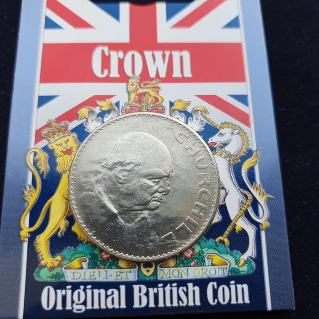 WINSTON CHURCHILL CROWN Coin Original British Coin 1965 £4.99 - PicClick UK