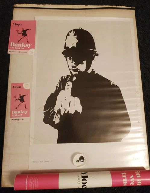 BANKSY-RUDE COPPER-EXHIBITION POSTER Moco Museum EUR 129,90 - PicClick FR