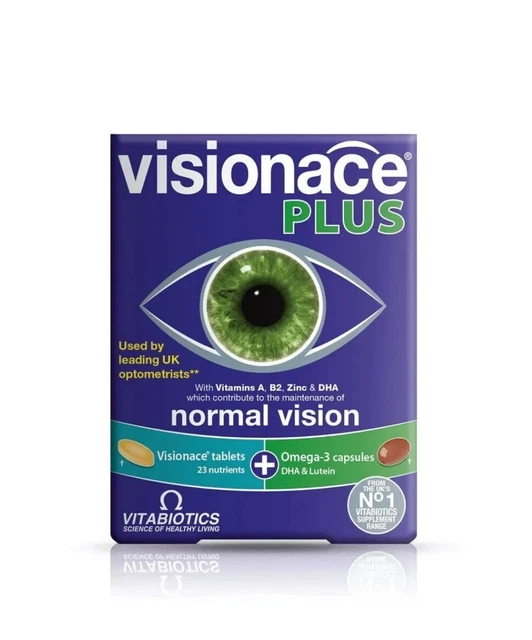 VITABIOTICS - VISIONACE Plus - For Healthy Eyes & Vision - 56 Tablets ...