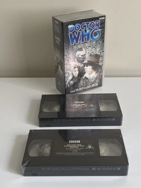 DR WHO VHS The Invasion Of Time New & Sealed BBC Double Pack VHS Tom ...