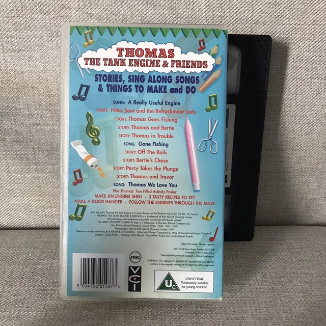 THOMAS THE TANK Engine & Friends Playtime Vhs Video - Stories Sing ...