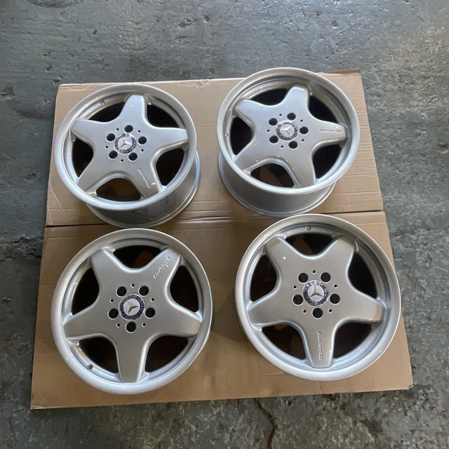 SET 4 MERCEDES 17" 7.5/8.5J AMG AERO alloy Wheels W202 W203 W124 W208 ...