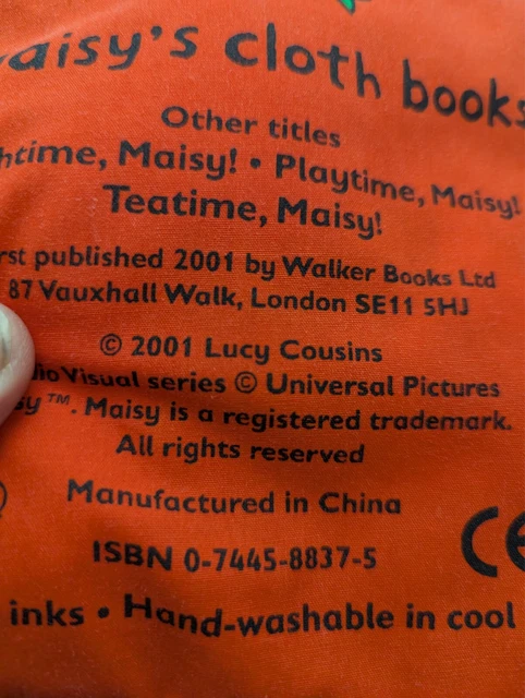 MAISY MOUSE SOFT Plush Toy 2001 - Lucy Cousins Walker Books £25.10 ...