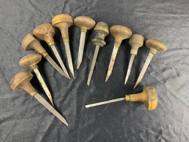 # LOT D Ancien Outils divers de Menuisier Ciseaux à bois Gouges EUR 89 ...