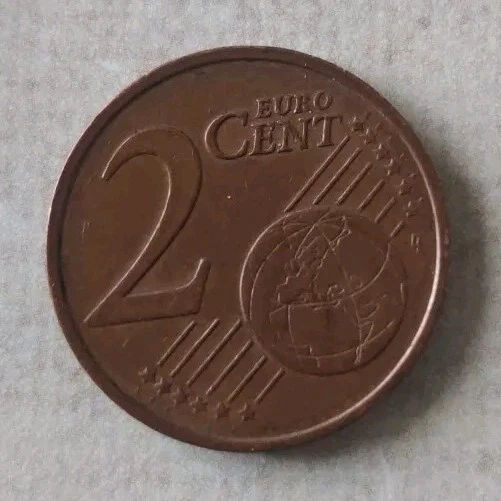 RARE PIECE 2 Cent Euros France Deux Couleurs Sur Une Face EUR 80,00 ...