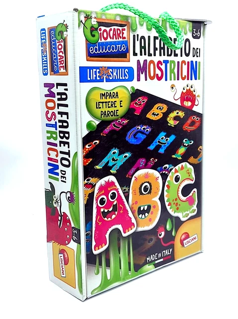 APPRENDRE L'ALPHABET DES MONSTRES LIFE SKILLS made in Italy by Lisciani ...