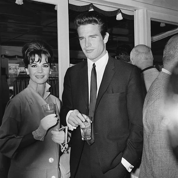 AMERICAN ACTORS WARREN Beatty and Natalie Wood at Cannes Film Fest- Old ...