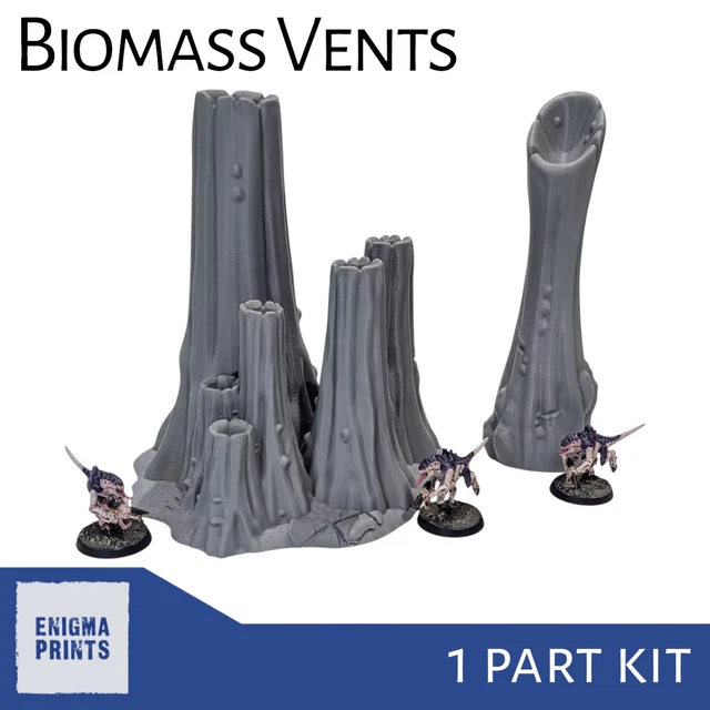 BIOMASS VENTS - 28mm Tyranid 3D Printed Terrain for Tabletop Wargaming ...