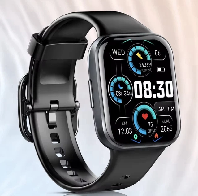 IP68 SMART WATCH Android iOS Fitness Tracker Heart Rate Sleep Monitor ...