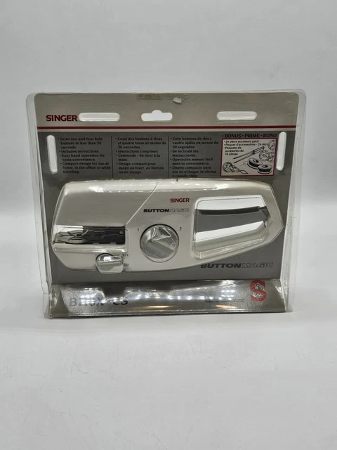 SINGER B110X-CS BUTTON Magic Handheld Portable Sewing Machine 2 and 4 ...