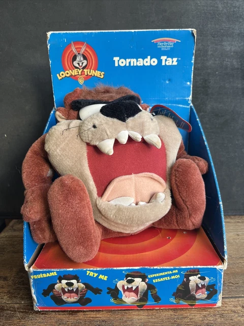 WB LOONEY TUNES Tornado Taz Talking Animated Plush 1997 Play By Play ...