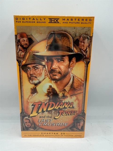 NEW SEALED INDIANA Jones Last Crusade Digitally Mastered Vhs Tape £7.81 ...