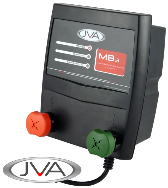 JVA MB3 MAINS/BATTERY Electric Fence Energizer - 3 Joule, 30 km $291.00 ...