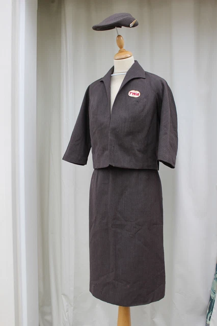 VINTAGE 1960-1964 TWA Stewardess Flight Attendant Cabin Crew Air ...