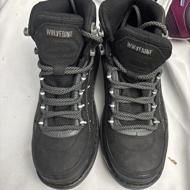 WOLVERINE EDGE LX Black/Gray Steel Toe Work Boots Size 8.5 New With ...