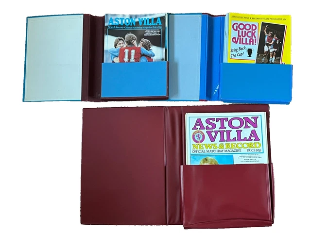 ASTON VILLA MATCHDAY Programmes With Original Binders-1979/80, 1980/81 ...