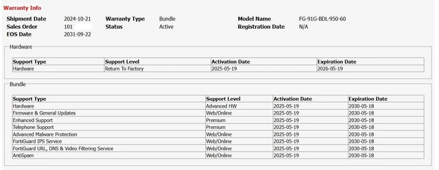 NEW FORTINET FORTIGATE 91G Next Generation Firewall with 5 years UTP ...