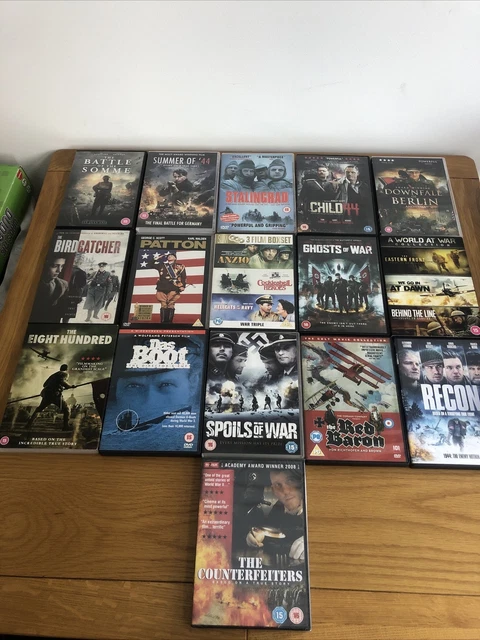 WW2 WORLD WAR 2 movie/film DVD bundle/joblot X19 Films £19.99 - PicClick UK