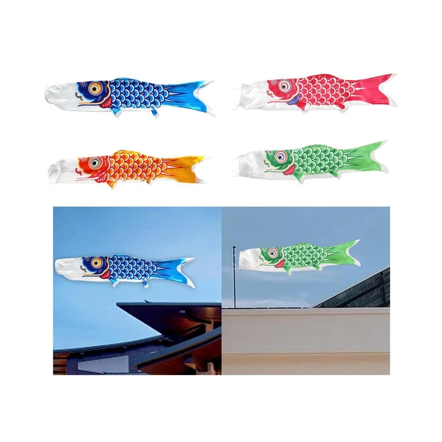 JAPANESE KOI FISH Flag ,Japanese Carp Windsock Fish Flag Kite Japanese ...