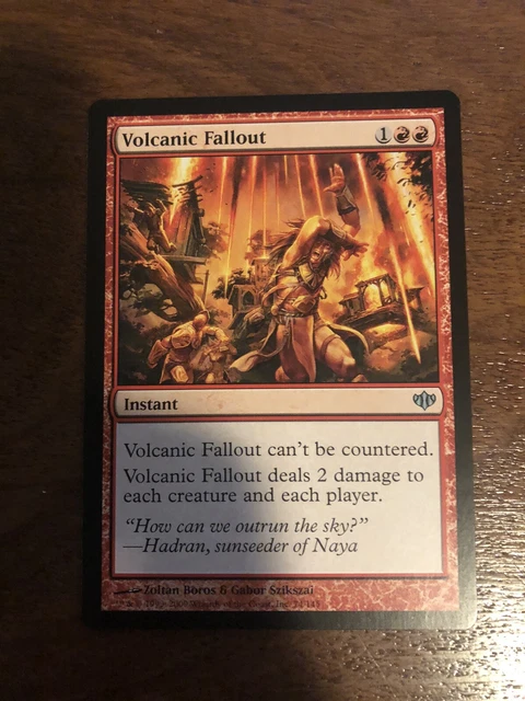 MAGIC THE GATHERING MTG Conflux Uncommon Volcanic Fallout $1.00 ...