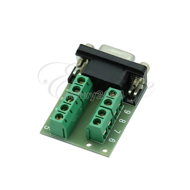 ADAPTATEUR DE BORNES D-SUB DB9 femme 9 broches RS232 connecteur carte ...