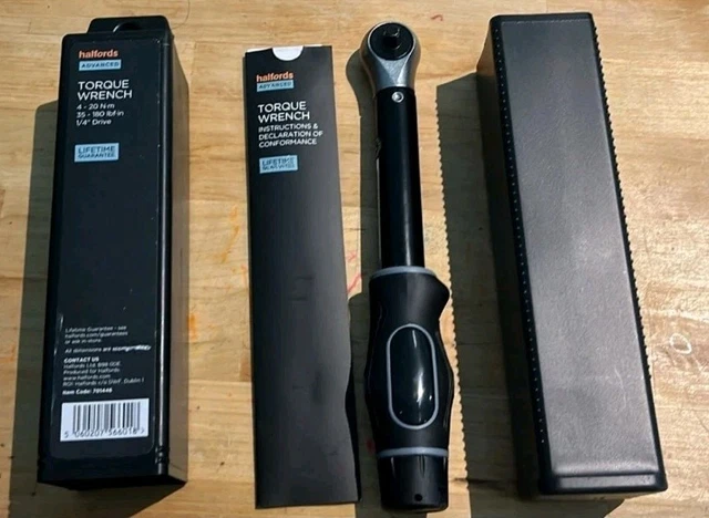 HALFORDS ADVANCED TORQUE Wrench 4-20N.m Halfords Advanced Torque Wrench ...