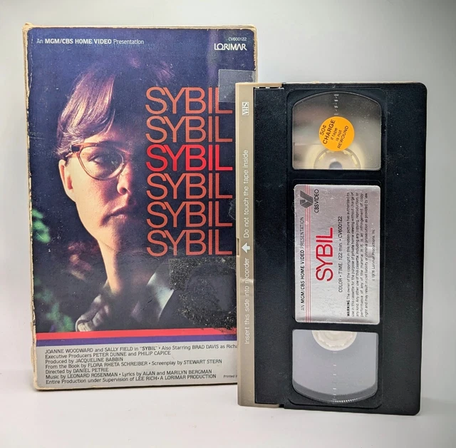 SYBIL 1982 VHS Sally Field , Joanne Woodward 1977 Drama RARE Lorimar ...