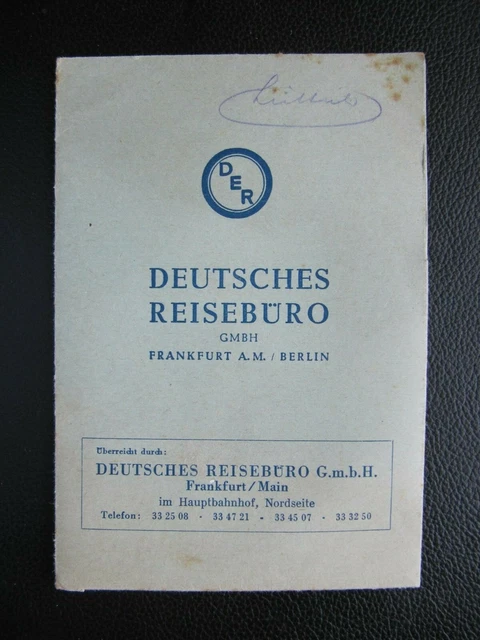 DER DEUTSCHE REISBURO old EAST GERMAN RAILWAYS 4 tickets + jacket £6.00 ...