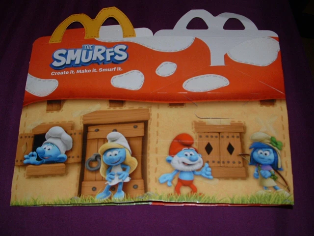 U.K MCDONALDS HAPPY meal empty box Smurfs 2022 (used) £3.50 - PicClick UK