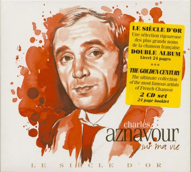 CHARLES AZNAVOUR LE Siècle D'or - Charles Aznavour: Sur Ma Vie Double CD NEUF EUR 19,92 ...