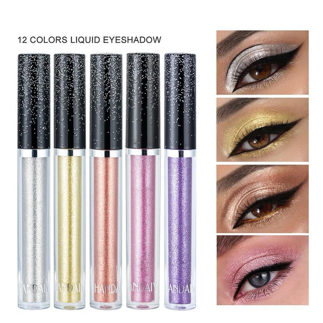 GLITTER LIQUID PEARLESCENT Eye Shadows Diamon Eyeshadow Shimmer Makeup ...