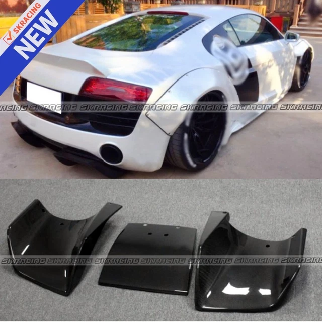 CARBON FIBER REAR Bumper Diffuser Spoiler Bodykit 2008-2015 For Audi R8 ...
