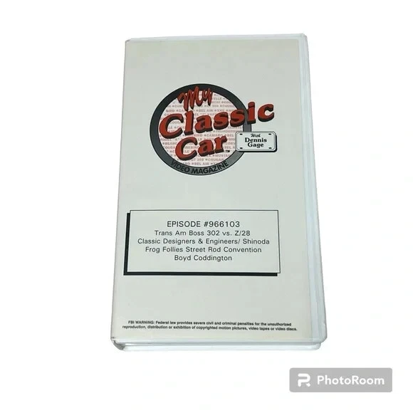 MY CLASSIC CAR With Dennis Gage Video Magazine Episode 966103 VHS £18. ...