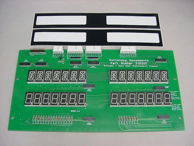 SPAZIO STAZIONE FLIPPER DIS200 Williams 7 Cifre Display Arancione LED ...