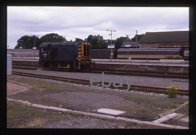 ORIGINAL 35MM SLIDE - Class 08 - 08754 at Inverness, Scotland 19.7.88 ...