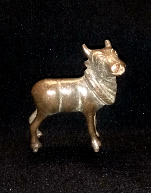 ANTIQUE TRADITIONAL INDIAN Bronze Figure Cow Kamadhenu Gomata ...