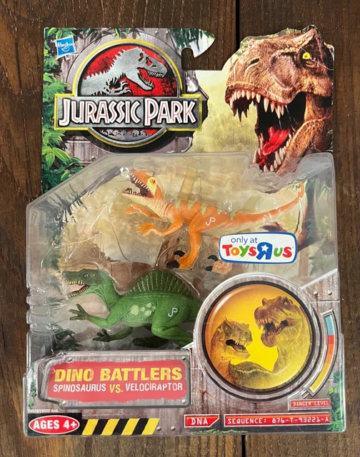 JURASSIC PARK DINO Battlers Unopened Spinosaurus vs. Velociraptor ...