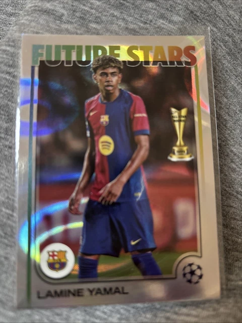 TOPPS UCC FLAGSHIP 2024/25 Lamine Yamal Future Stars recrue parallèle ...