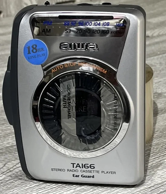 AIWA HS-TA166 PERSONAL AM FM Radio Cassette Player Tape £19.00 - PicClick UK