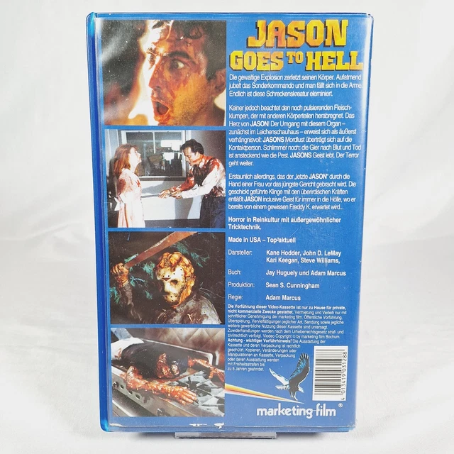 FRIDAY THE 13TH Part 9 Jason Goes To Hell - Grande boîte vidéo VHS ...