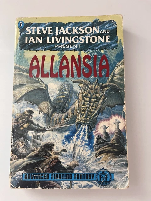 ALLANSIA ADVANCED FIGHTING Fantasy by Ian Livingstone, Steve Jackson ...