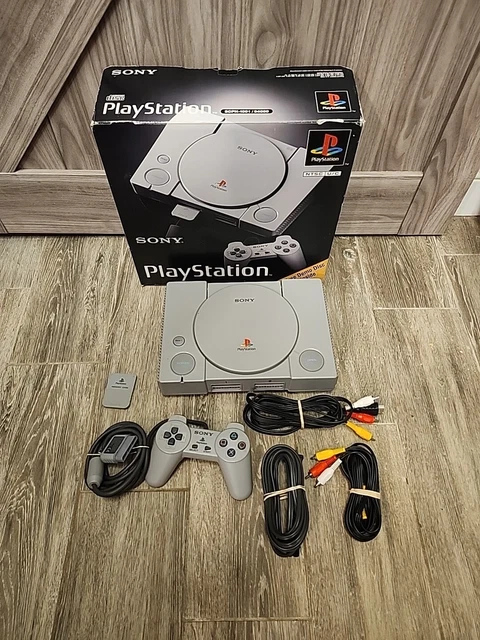 SONY PLAYSTATION 1 Complete in Box Launch Model PS1 SCPH-1001 W/ Extras ...