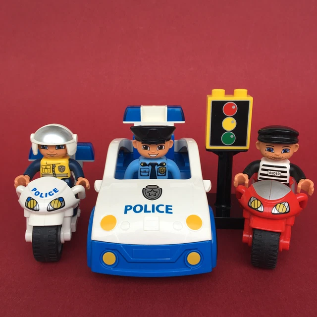 LEGO DUPLO POLICE Station: Patrol Car Police Car Police Motorcycle ...
