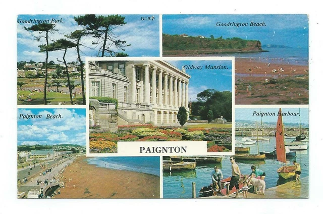 DEVON PAIGNTON OLDWAY Mansion Goodrington Harvey Barton Multiview Postcard c1981 £4.95 - PicClick UK