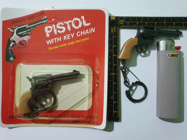 RARE, UNOPEN ORIGINAL Vintage 70'S, Toy Cap Gun Key Ring, Top Quality ...