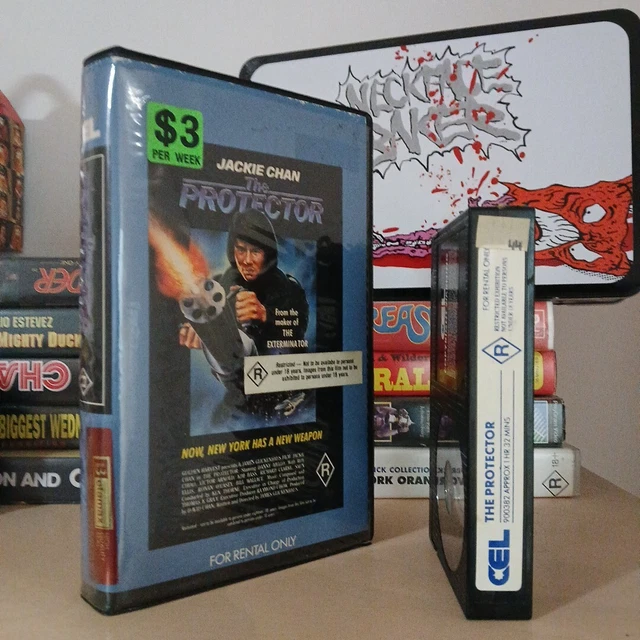 THE PROTECTOR BETAMAX PAL Big Box EX-RENTAL Clamshell Jackie Chan 1985 ...